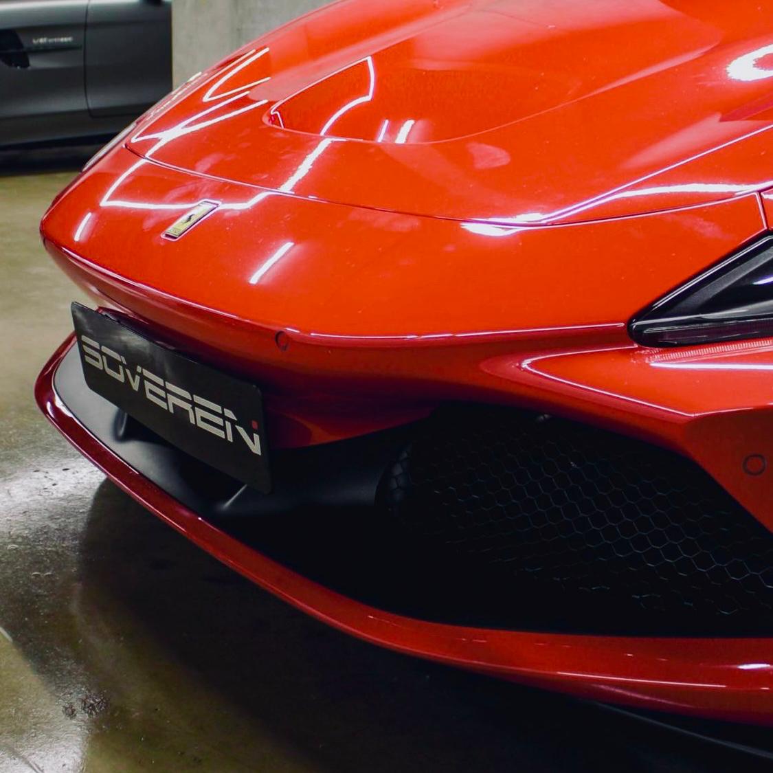 Ferrari F8 Licence Plate Bracket – Soveren Engineering & Manufacturing